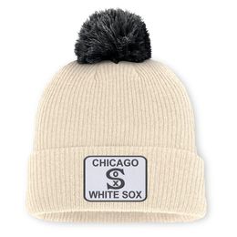 Nike Damen Bommelm&uuml;tze "Nike M&uuml;tze Chicago White Sox Nike Peak Std. Cuff Pom Beanie"wei&szlig;, 100% Polyacryl, M&uuml;tzen
