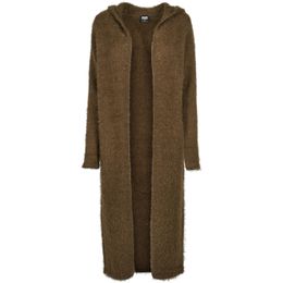 Urban Classics Damen Strickjacke "Urban Classics Damen Ladies Hooded Feather Cardigan"summerolive, Gr. XS, unifarben, 51% Polyamid, 49% Polyacryl,
