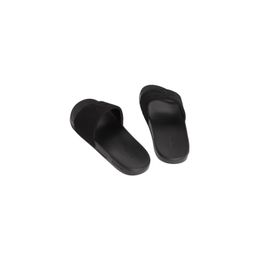 Calvin Klein Herren Badepantolette "ESS SLIDE HF MONOGRAM CV", Gr. 42, schwarz, Textil, unifarben, Basic, Schuhe, Sommerschuh, Strandschuh,