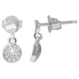 Adelia&acute;s ADELIA ́S Damen Paar Ohrh&auml;nger "Damen Ohrstecker aus 925 Sterling Silber und Zirkonia - Strass", Damen, Silber 925 (Sterlingsilber), silber, Silber