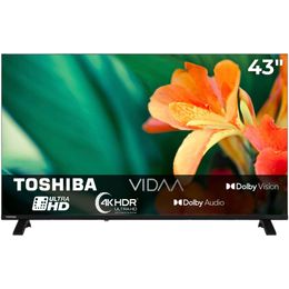 Toshiba DLED-Fernseher "43UV1563DD", 43 &prime;&prime;schwarz, Fernseher