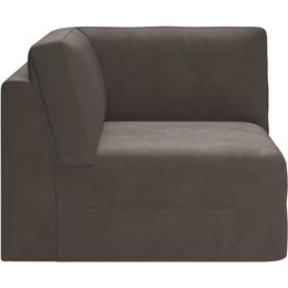 Sofa-Eckelement Home Affaire, B:105cm H:87cm T:105cm, grau, 100% Polyester, Polsterelemente, "Innovid", Modernes Modul-Polsterprogramm