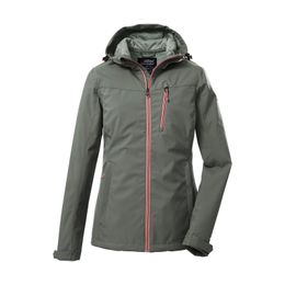 Killtec Damen Softshelljacke "KOS 89 WMN SFTSHLL JCKT"gr&uuml;n, Gr. 44, Oberseite: 100% Polyester;R&uuml;ckseite: 100% Polyester;Futter: 100% Polyester,