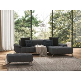 Sit & More Ecksofa SIT & MORE, B:290cm H:79cm T:185cm, blau, Wohnzimmer, Sofas, "Cool L-Form", wahlweise mit Kopfteilverstellung und Vorziehsitz, motorisch