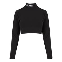 Fubu Herren Longsleeve "Fubu Damen FW221-029-1 Fubu Corporate Turtle Neck LS"schwarz, Gr. L, unifarben, 97% Baumwolle, 3% Elasthan, Shirts