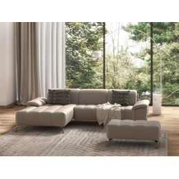 Sit & More Ecksofa SIT & MORE, B:290cm H:79cm T:185cm, grau, Wohnzimmer, Sofas, "Cool L-Form", wahlweise mit Kopfteilverstellung und Vorziehsitz, motorisch