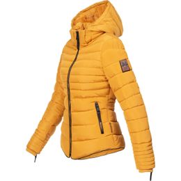 Marikoo Damen Winterjacke "Amber", gelb, Gr. XXL, kontrastfarbene Details, Obermaterial: 100% Polyester; Futter: 100% Polyester; Wattierung: 100%