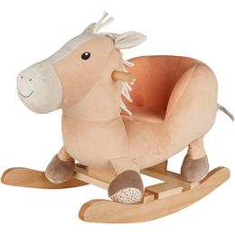 Sterntaler Baby Schaukeltier "Pferd Sunny", beige, Pl&uuml;sch, B:36cm H:47cm T:63cm, Schaukeltiere