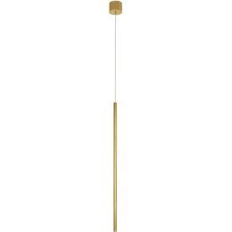NOVA LUCE LED-H&auml;ngeleuchte "ELETTRA", 1, &Oslash; 1,5cm H: 60cm, 1 Stk., gold, Leuchten