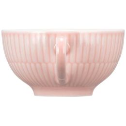 Seltmann Weiden Tasse "Amina", &Oslash; 12cm x 5,5cm, 220ml, 1, rosa, Trinkgef&auml;&szlig;e, Teetasse aus Porzellan mit Relief