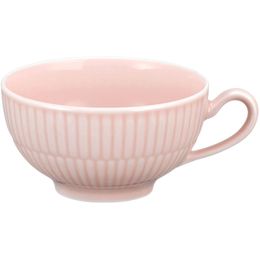 Seltmann Weiden Tasse "Amina", &Oslash; 12cm x 5,5cm, 220ml, 1rosa, Trinkgef&auml;&szlig;e, Teetasse aus Porzellan mit Relief