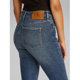 Damen Bootcut-Jeans "SKINNY BOOTCUT", blau, Gr. 30, Calvin Klein Jeans, unifarben, Denim/Jeans, Obermaterial: 94% Baumwolle, 4% Elastomultiester, 2%