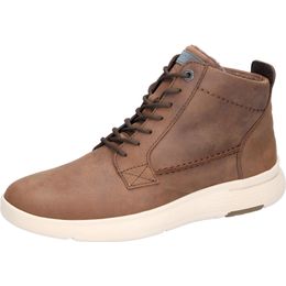 Waldl&auml;ufer WALDL&Auml;UFER Herren Schn&uuml;rboots "HEIKO", Gr. 7braun, Nubukleder, unifarben mit Farbeinsatz, Schuhe, Stiefelette, High Top Sneaker, Bequemschuh,
