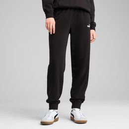 Puma Damen Trainingshose "ESS SMALL NO 1 LOGO STANDARD HIGH-WAIST SWEATPANTS TR CL", schwarz, Gr. L, unifarben, Sweatware, Obermaterial: 68%