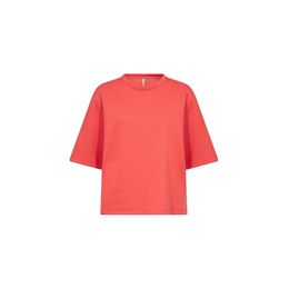 Blusentop soyaconcept "Soya Concept Shirt SC-ANGELIN", Damen, Gr. XL, 4030 bittersweet, Obermaterial: 60% Baumwolle, 40% Polyester, Blusen Blusentop