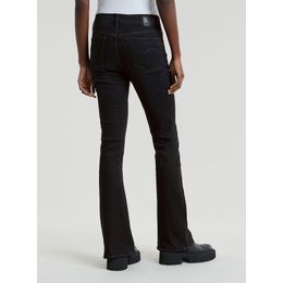 G-Star Raw G-STAR Damen 5-Pocket-Jeans "3301 Flare Jeans", schwarz, Gr. 30, Obermaterial: 91% Baumwolle, 8% Elastomultiester, 1% Elasthan, Jeans
