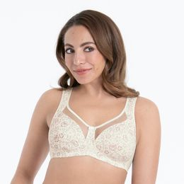 Damen B&uuml;gelloser BH "Clara Art", ANITA SINCE 1886, Gr. 105wei&szlig;, Obermaterial: 82% Polyamid, 18% Elasthan, bedruckt, gemustert, leicht transparent,