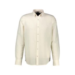 Lerros Herren Langarmhemd "Herrenhemd aus Baumwoll-Leinen-Mix", beige, Gr. XL, 55% Leinen, 45% Baumwolle, Hemden, Baumwoll‐Leinen Mix, Langarm,