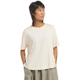 T-Shirt Jack Wolfskin "TRAVEL T W", Damen, Gr. M (38/40), cottonwei&szlig;, heather, Obermaterial: 95% Polyester, 5% sonstige Fasern, Shirts T-Shirt