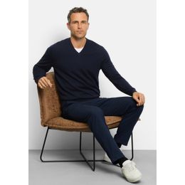 OLYMP Herren Strickpullover "OLYMP Casual Strick, Pullover", blau, Gr. XL, 100% Schurwolle, Pullover