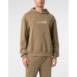 Plein Sport Herren Sweatshirt "Kapuzen-Sweatshirt", beige, Gr. M, Obermaterial: 60% Baumwolle, 38% Polyester, 2% Elasthan, Sweatshirts