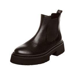 Steve Madden Damen Stiefelette "Steve Madden Stiefelette Leder/Textil", Gr. 36, braun, Leder, Textil, Schuhe