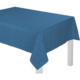 Tischdecke WIRTH, B:130cm L:160cm, blau, Baumwolle, Leinen, Modal, Tischdecken, "WIESSEE"