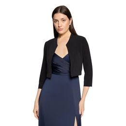Vera Mont Damen Sweatjacke "Damen figurbetont", schwarz, Gr. 44, Jersey, Obermaterial: 95% Polyester, 5% Elasthan, Sweatjacken, Nahtf&uuml;hrung