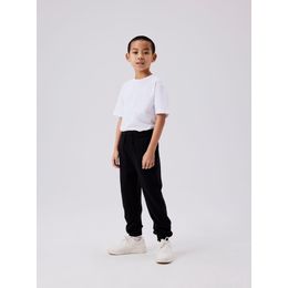 name it Jungen Sweatpants "NKMVIAN NREG SWE PANT UNB NOOS", schwarz, Gr. 158, unifarben, Web, Obermaterial: 100% Baumwolle, Hosen