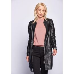 Maze Damen Ledermantel "4202040", schwarz, Gr. XXXL, Obermaterial: 100% Lammleder. Futter: 100% Polyester, M&auml;ntel