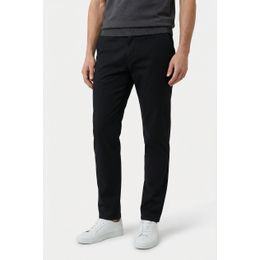 OLYMP Herren Chinohose "ARONA", schwarz, Gr. 33, unifarben, Web, Obermaterial: 67% Baumwolle, 24% Lyocell, 7% Polyester, 2% Elasthan, Hosen, slim fit