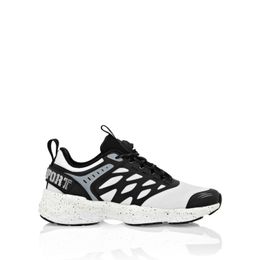 Plein Sport Damen Sneaker "Scratch", Gr. 35, schwarz-wei&szlig;, Schuhe