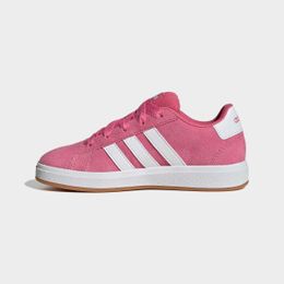M&auml;dchen Sneaker "GRAND COURT 00S", adidas Sportswear, Gr. 39pink fusion, ftwr wei&szlig;, gum10, Leder, Synthetik, Schuhe, Design auf den Spuren des adidas