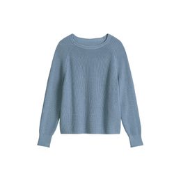 Marc O'Polo MARC O'POLO Damen Strickpulloverfall sky, Gr. S, Strick, Obermaterial: 100% Baumwolle, Pullover