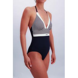 JOOP! JOOP Damen Badeanzug "Stripes", blau, Gr. 36, gestreift, Microfaser, Obermaterial: 83% Polyamid, 17% Elasthan, Badeanz&uuml;ge, Wattierte Cups,