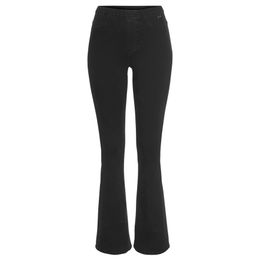 Buffalo Damen Jeggings, Gr. 34, schwarz, Strick, Obermaterial: 69% Baumwolle, 21% Polyester, 8% Viskose, 2% Elasthan, unifarben, Hosen, mit