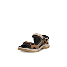 Ecco Damen Trekkingsandale "OFFROAD", Gr. 36braun multicolor, Nubukleder, Textil, mehrfarbig, Schuhe, Outdoorschuh, Sommerschuh, Freizeitsandale, in