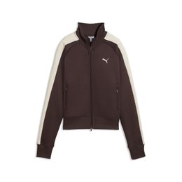 Trainingsjacke Puma "T7 ALWAYS ON Kurze Trainingsjacke Damen", Damen, Gr. M, chocolate braun, Obermaterial: 67% Polyester, 33% Baumwolle. Taschenfutter: 100% Baumwolle. Rippe: 93% Polyester, 7% Elasthan, Jacken Trainingsjacke