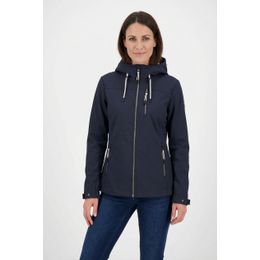 G.I.G.A. by Killtec Damen Softshelljacke "GS 111 WMN SFTSHLL JCKT", blau, Gr. 46, G.I.G.A. DX BY KILLTEC, Obermaterial: 100% Polyester, Jacken, mit regulierbarer Kapuze,