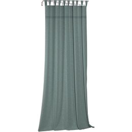 Vorhang WIRTH, B:150cm H:175cm, gr&uuml;n, Jacquard, Baumwolle, Leinen, Modal, Wohnzimmer, Gardinen, "Wiessee"