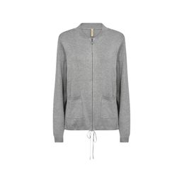 Cardigan soyaconcept "Soya Concept Cardigan SC-DOLLIE 769", Damen, Gr. M, 99470 medunkel grau melange, Obermaterial: 75% Viskose, 25% Nylon, Strickjacken