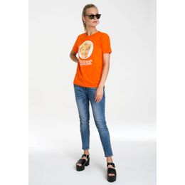 logoshirt Damen T-Shirt "Brandt", orange, Gr. M, bedruckt, 100% Baumwolle, Shirts, mit lizenziertem Originaldesign