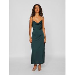 Vila Damen Tr&auml;gerkleid "VIRAVENNA STRAP ANKLE DRESS - NOOS", gr&uuml;n, Gr. 44, unifarben, Web, Obermaterial: 100% Polyester, Kleider, Kunstfaser, regular