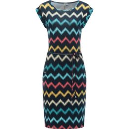 Ragwear Damen Sommerkleid "Taggien Print", bunt, Gr. S, Material: 95% Viskose, 5% Elasthan, Kleider, Leichtes, bequemes Midikleid mit Muster