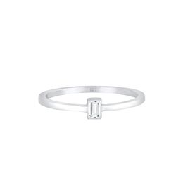 Elli Premium Damen Verlobungsring "Topas Wei&szlig; 925 Sterling Silber", 52mm, Silber 925 (Sterlingsilber), 1mm, silber, Silber 925 (Sterlingsilber),