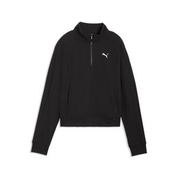 Puma Damen Sweatshirt "Puma Class Relaxed Sweatshirt Damen"schwarz, Gr. L, Obermaterial: 32% Polyester, 68% Baumwolle; Taschenfutter: 100% Baumwolle;
