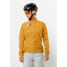 Jack Wolfskin Damen Funktionsjacke "GRAVEX WIND JKT W", gelb, Gr. XS, OBERSTOFF: 100% POLYAMID. LINING: 100% POLYESTER, Jacken
