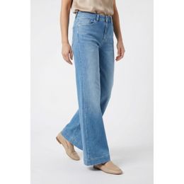 RICHROYAL Damen Weite Jeans, blau, Gr. 32, Denim/Jeans, Obermaterial: 92% Baumwolle, 6% Elastomultiester, 2% Elasthan, Jeans, Marlene-Form