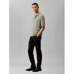 Calvin Klein Herren Chinohose "SLM CTTN STRTCH CHN", schwarz, Gr. 38, unifarben, Web, Obermaterial: 90% Baumwolle, 8% Elastomultiester, 2% Elasthan,