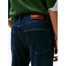 Tommy Hilfiger Herren Straight-Jeans "DENTON Slim Straight Fit"jasper indigo, Gr. 32, Denim/Jeans, Obermaterial: 79% Baumwolle, 20% Polyester, 1%